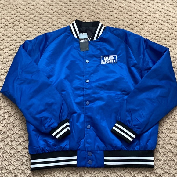 Shaka wear | Jackets & Coats | Bud Light Varsity Jacket | Poshmark